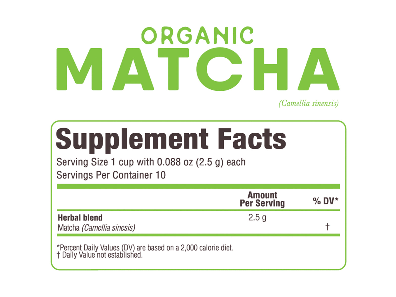 Organic Matcha Single Serve Cups 100% Pure Matcha - USDA Organic Side ...